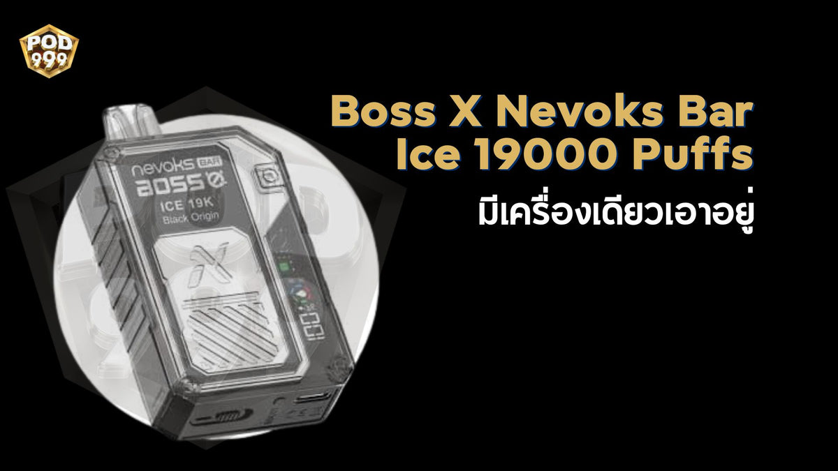 Boss X Nevoks Bar Ice 19000 Puffs: มีเครื่องเดียวเอาอยู่ – pod999